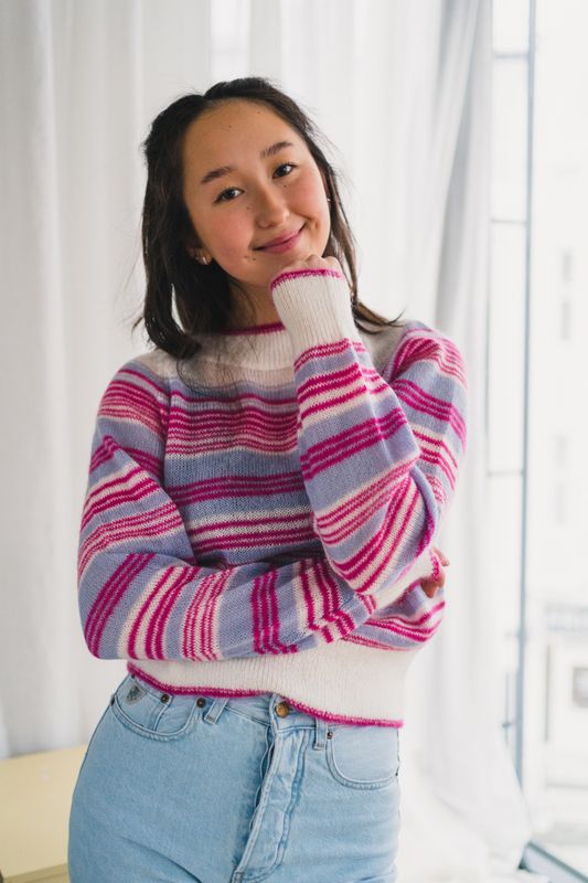 Jayvyn Sweater Magenta Haze - Vakre Vene