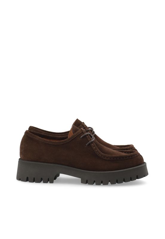 Leo Moc Toe Shoe Suede Brown - Vakre Vene